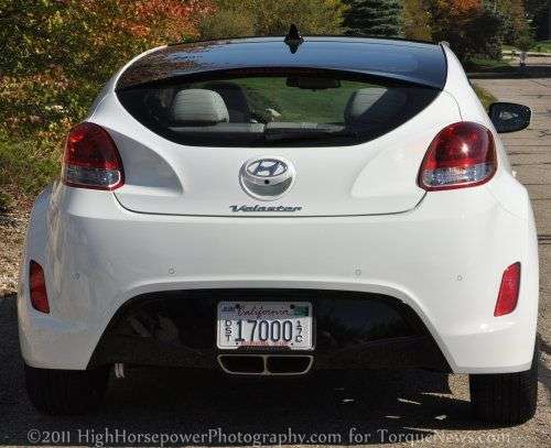 The back end of the 2012 Hyundai Veloster | Torque News